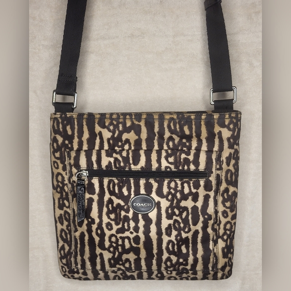 Coach | Bags | Coach Ocelot Print Crossbody Bag Nylon | Poshmark